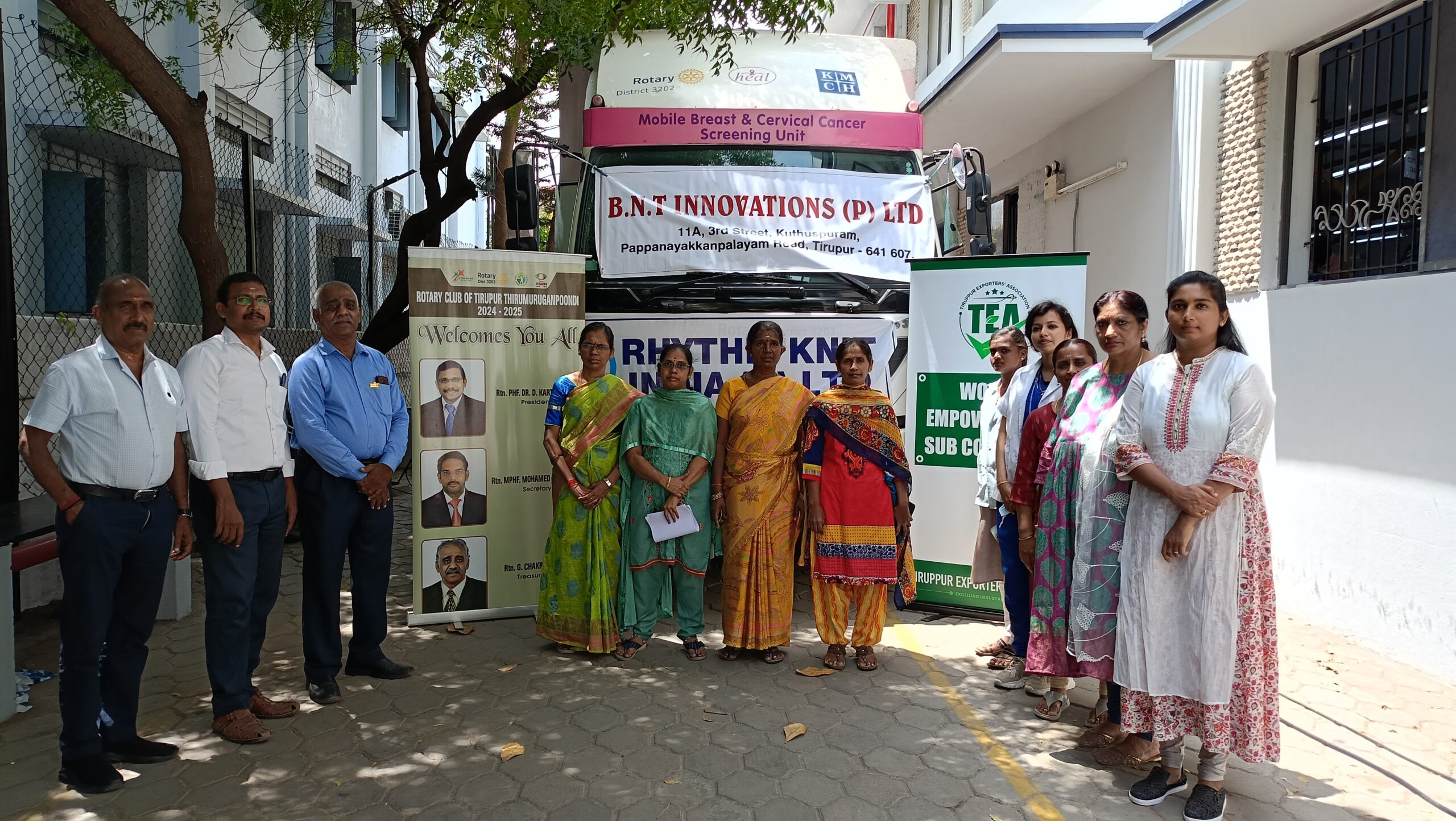 Breast and Cervical Cancer Screening Camps for Women at TEA Member Units